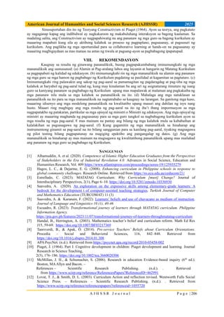 MATATAG KURIKULUM: Pananaw ng mga Guro sa Pagbabago ng Kurikulum | PDF