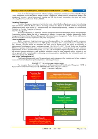Implementation of Total Quality Management (TQM) in Plywood Production ...