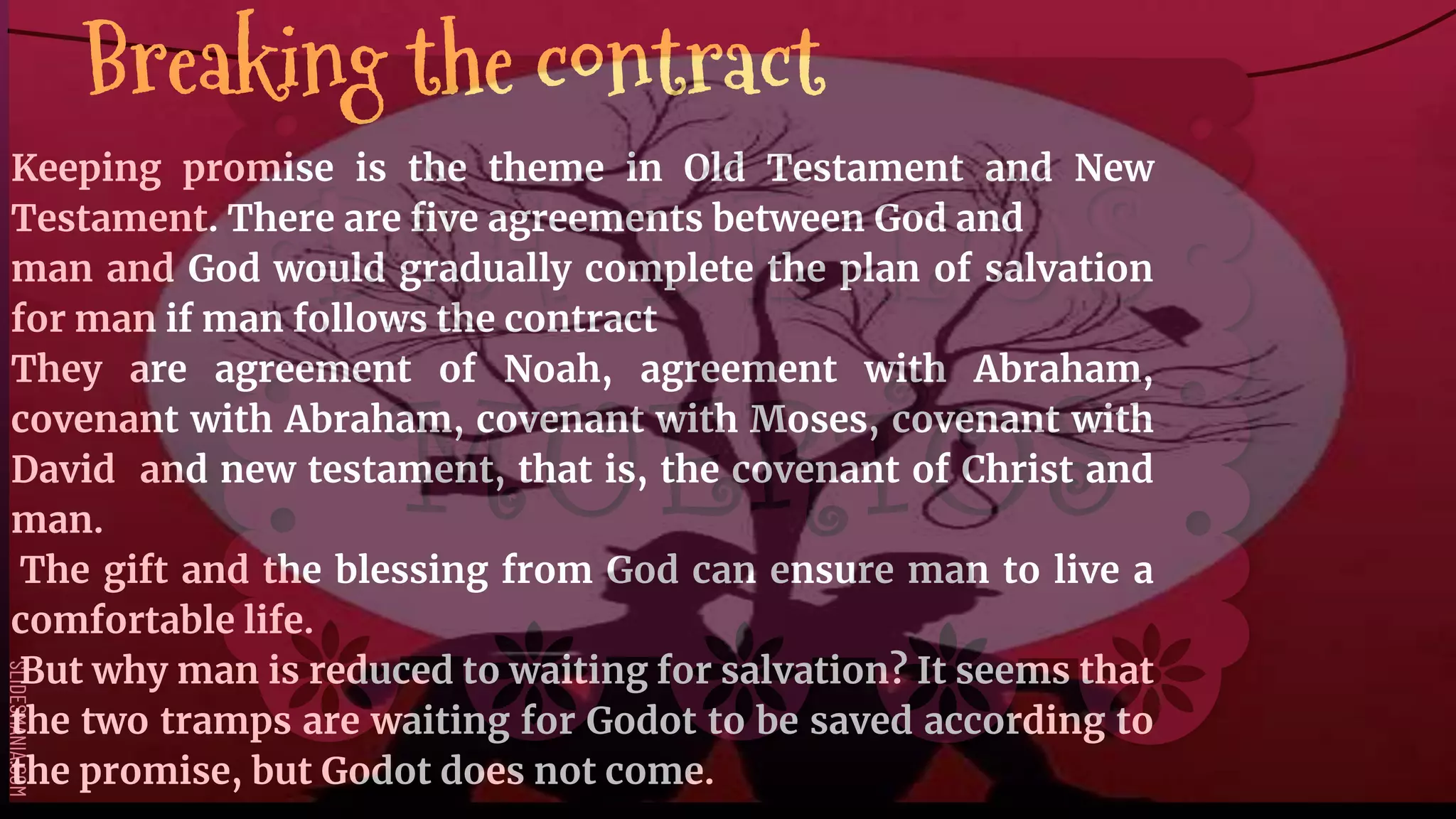 The Religious Meaning in Waiting for Godot 107 | PPTX