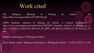 The Religious Meaning in Waiting for Godot 107 | PPT
