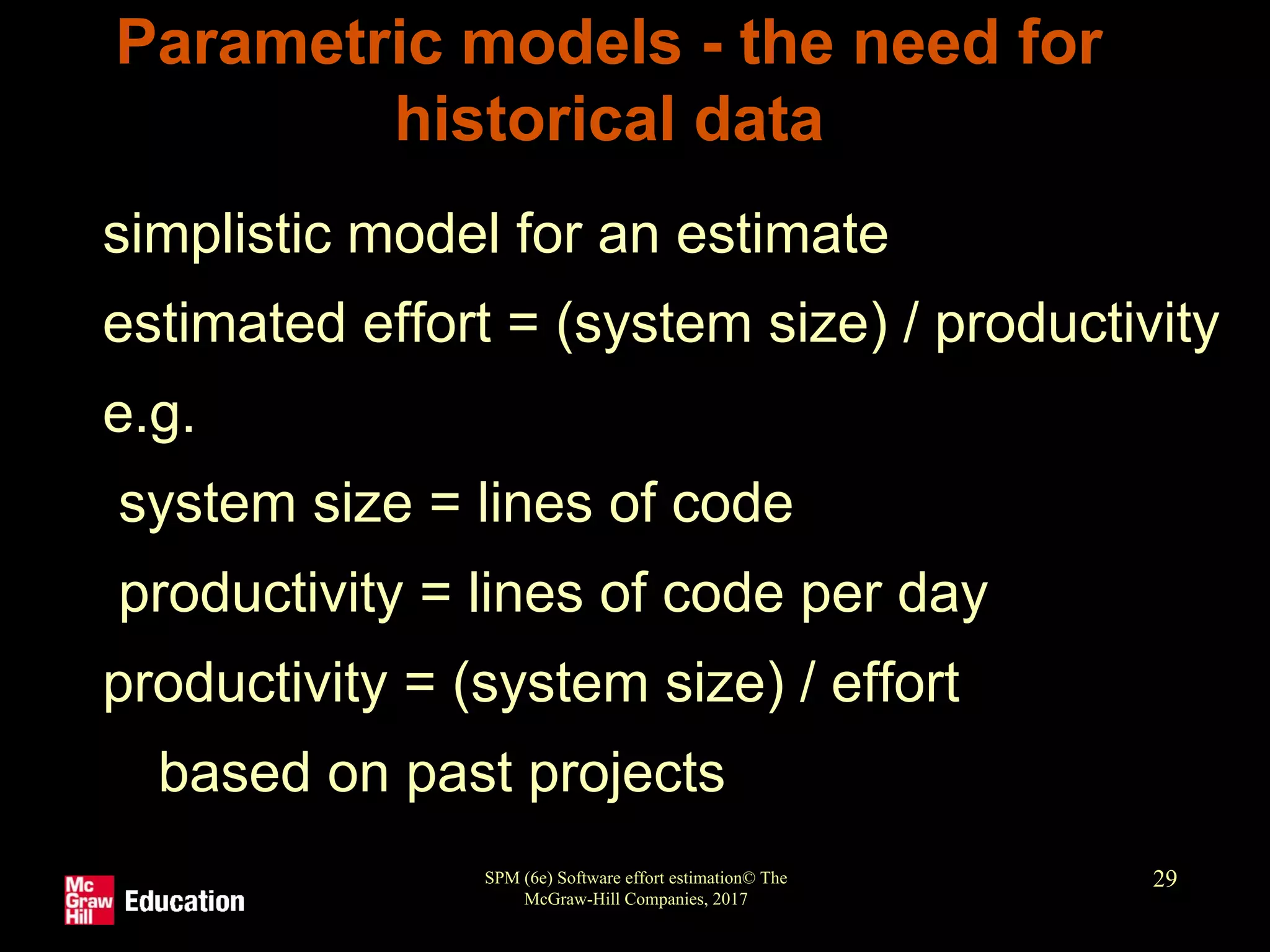 Chapter 05 Software effort estimation PartII_final | PDF | Computing | Technology & Computing