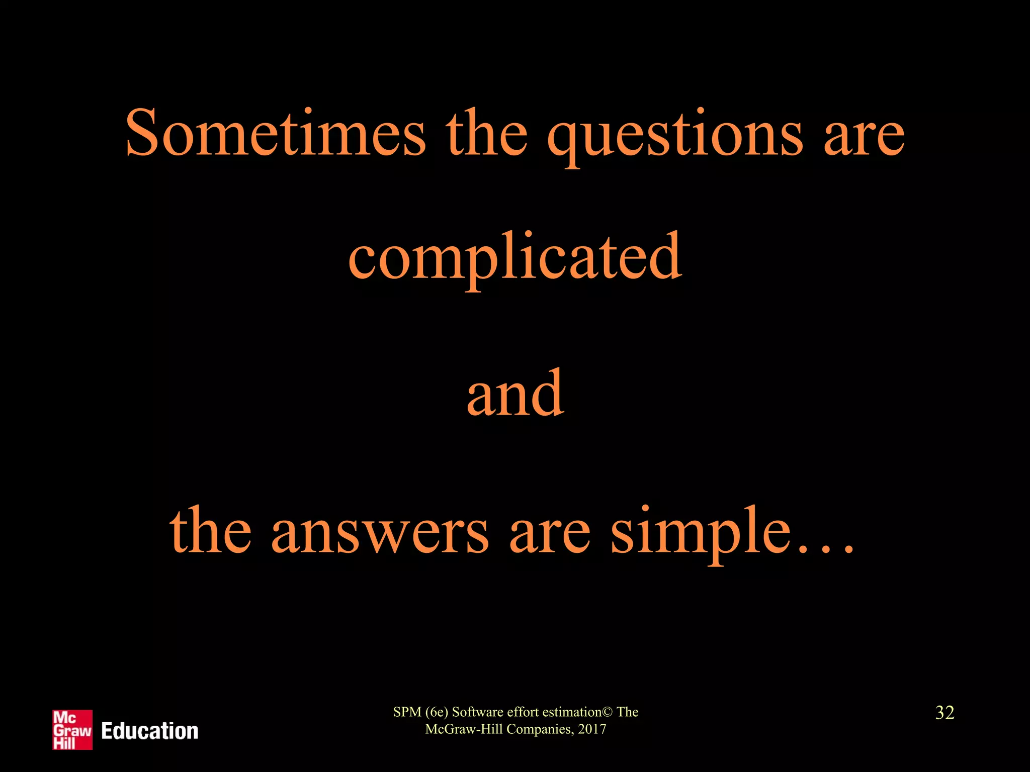 Chapter 05 Software effort estimation PartII_final | PDF | Computing | Technology & Computing