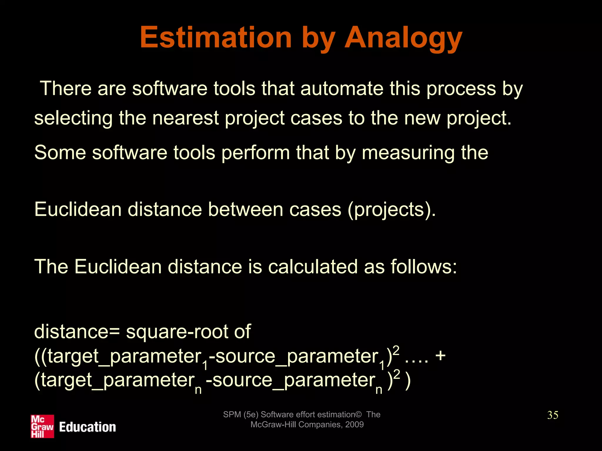 Chapter 05 Software effort estimation PartII_final | PDF | Computing | Technology & Computing