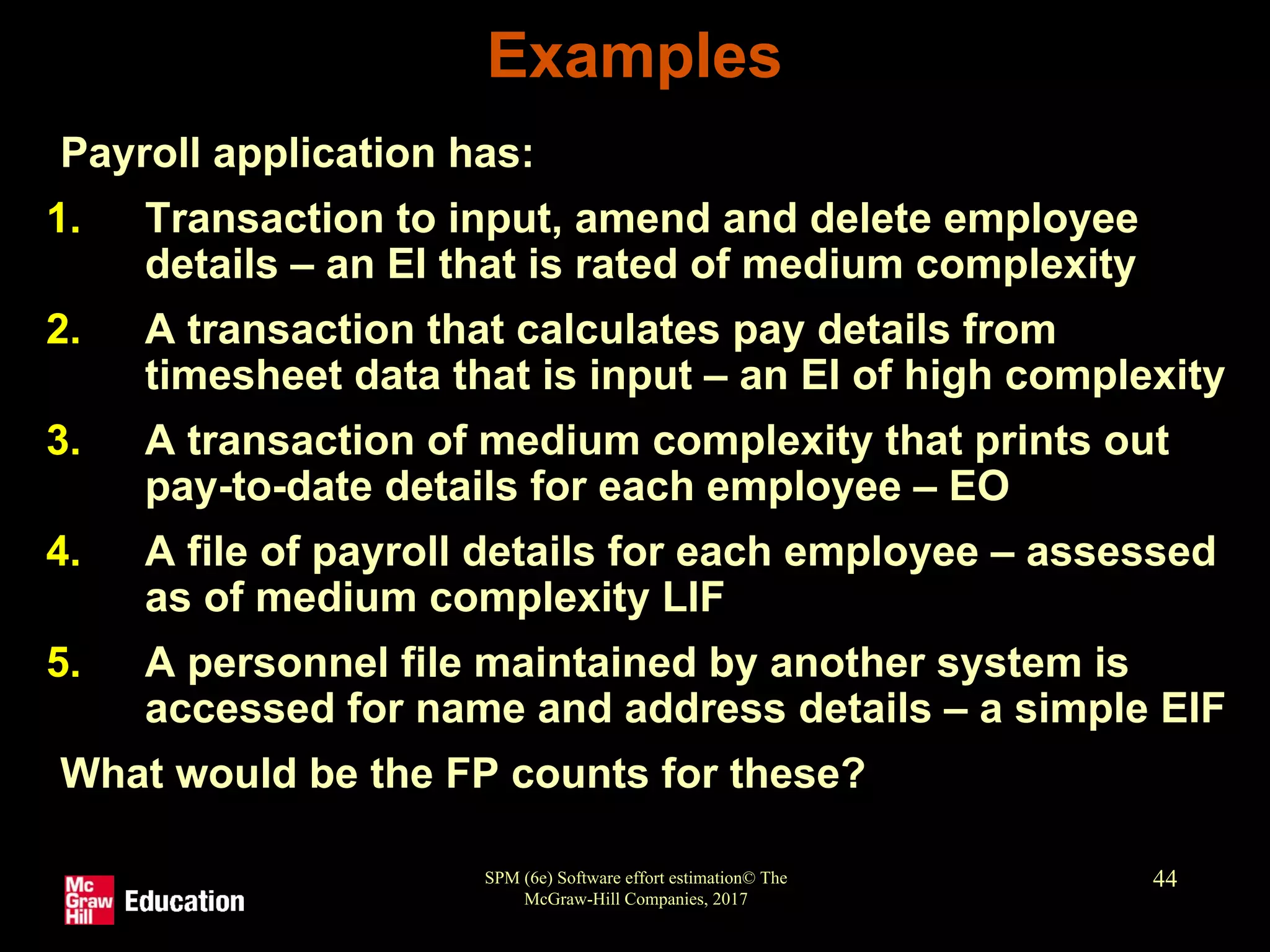 Chapter 05 Software effort estimation PartII_final | PDF | Computing | Technology & Computing