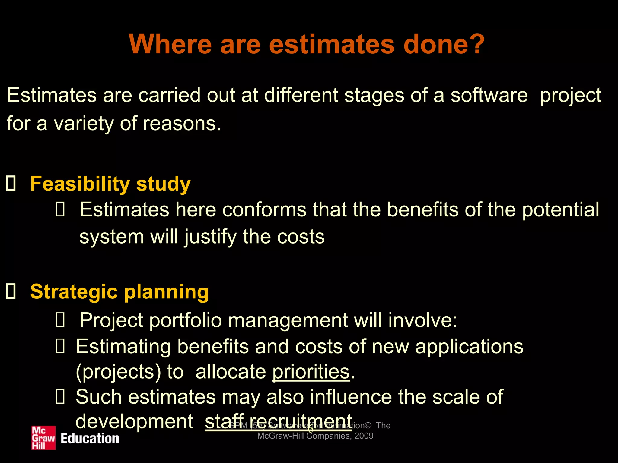 Chapter 05 Software effort estimation PartII_final | PDF