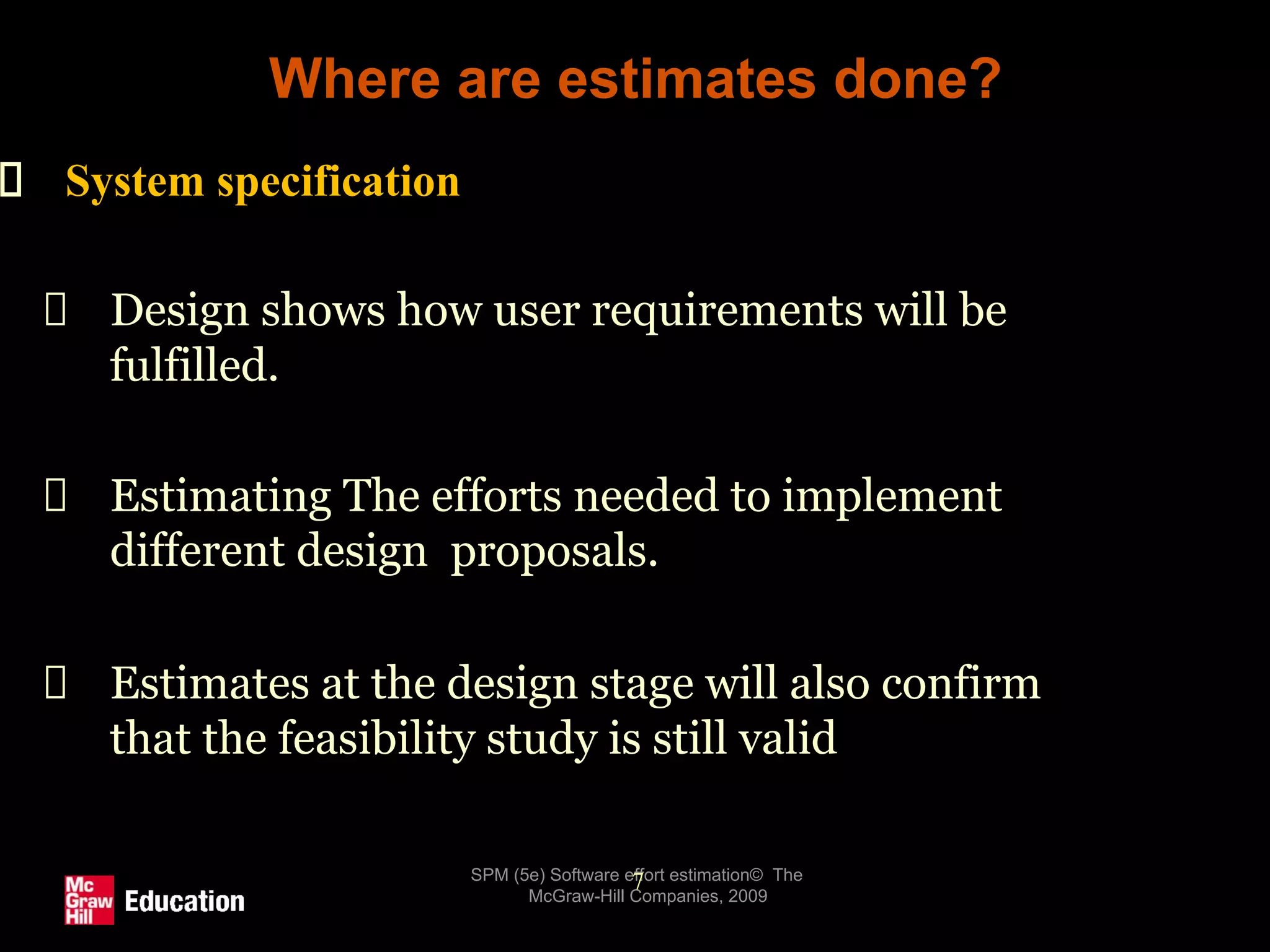 Chapter 05 Software effort estimation PartII_final | PDF