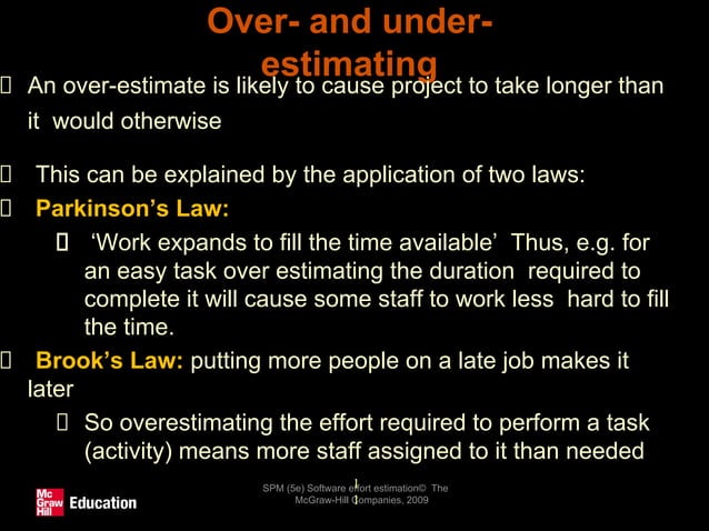 Chapter 05 Software effort estimation PartII_final | PDF | Computing | Technology & Computing