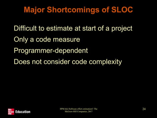 Chapter 05 Software effort estimation PartII_final | PDF | Computing | Technology & Computing