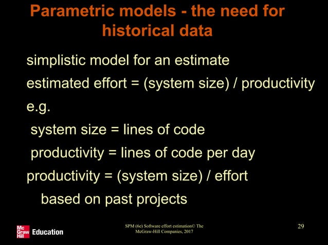 Chapter 05 Software effort estimation PartII_final | PDF | Computing | Technology & Computing