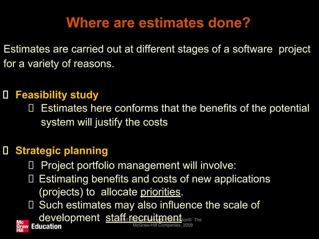 Chapter 05 Software effort estimation PartII_final | PDF | Computing | Technology & Computing