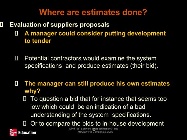 Chapter 05 Software effort estimation PartII_final | PDF | Computing | Technology & Computing