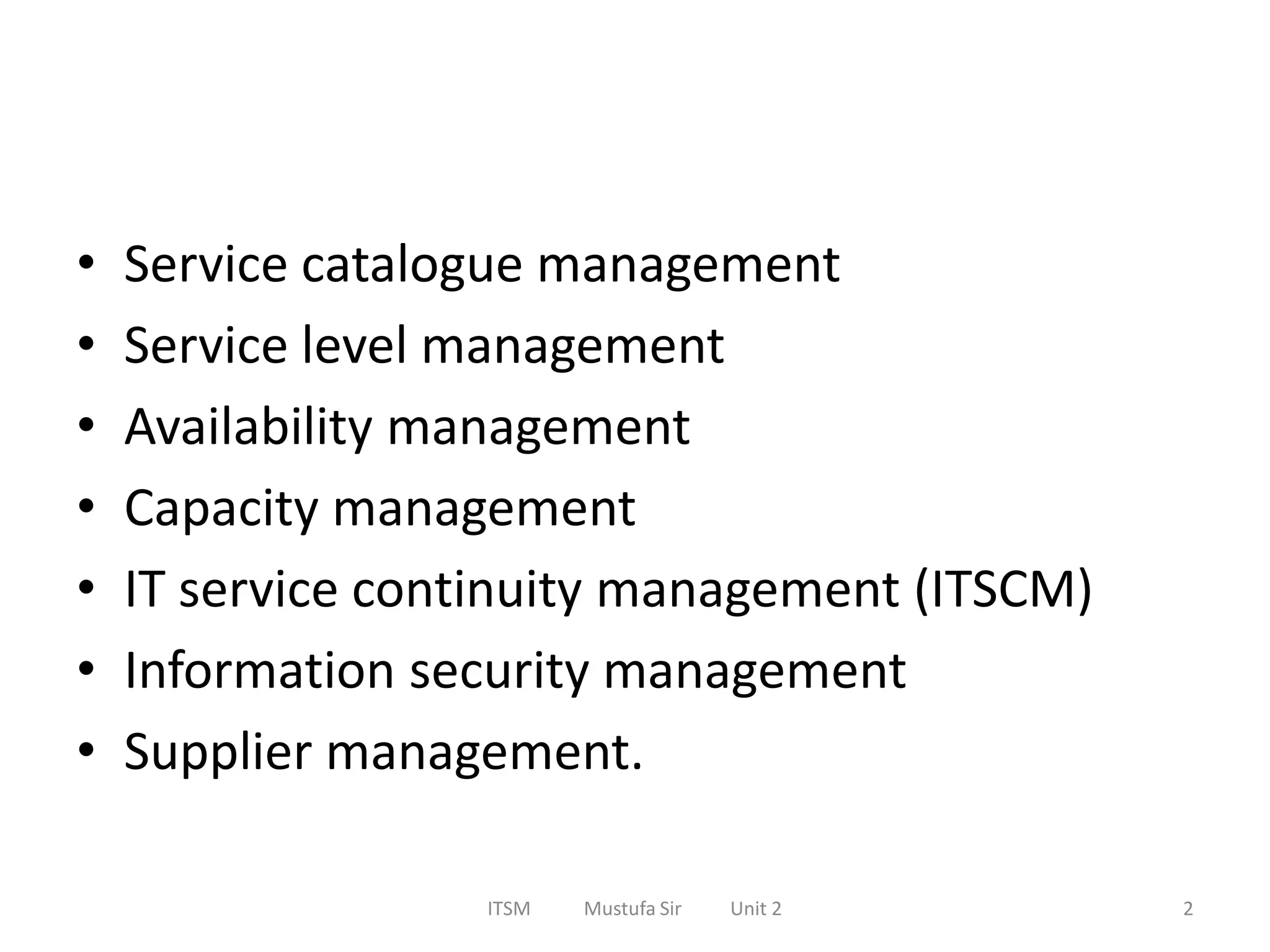 U2 chap2 itsm service design | PPT