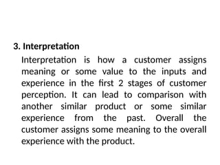 Consumer perception ( a part of business management) | PPT