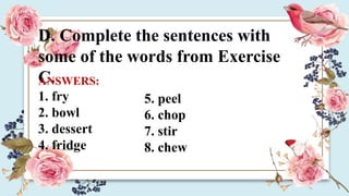 FORM 3 UNIT 2 FOOD LESSON 11 VOCABULARY .pptx