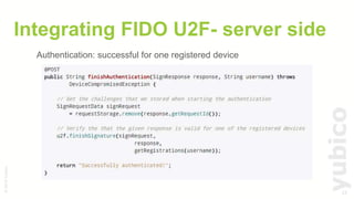 U2F Tutorial - Authentication Tokens for Enterprise and Consumers | PPT