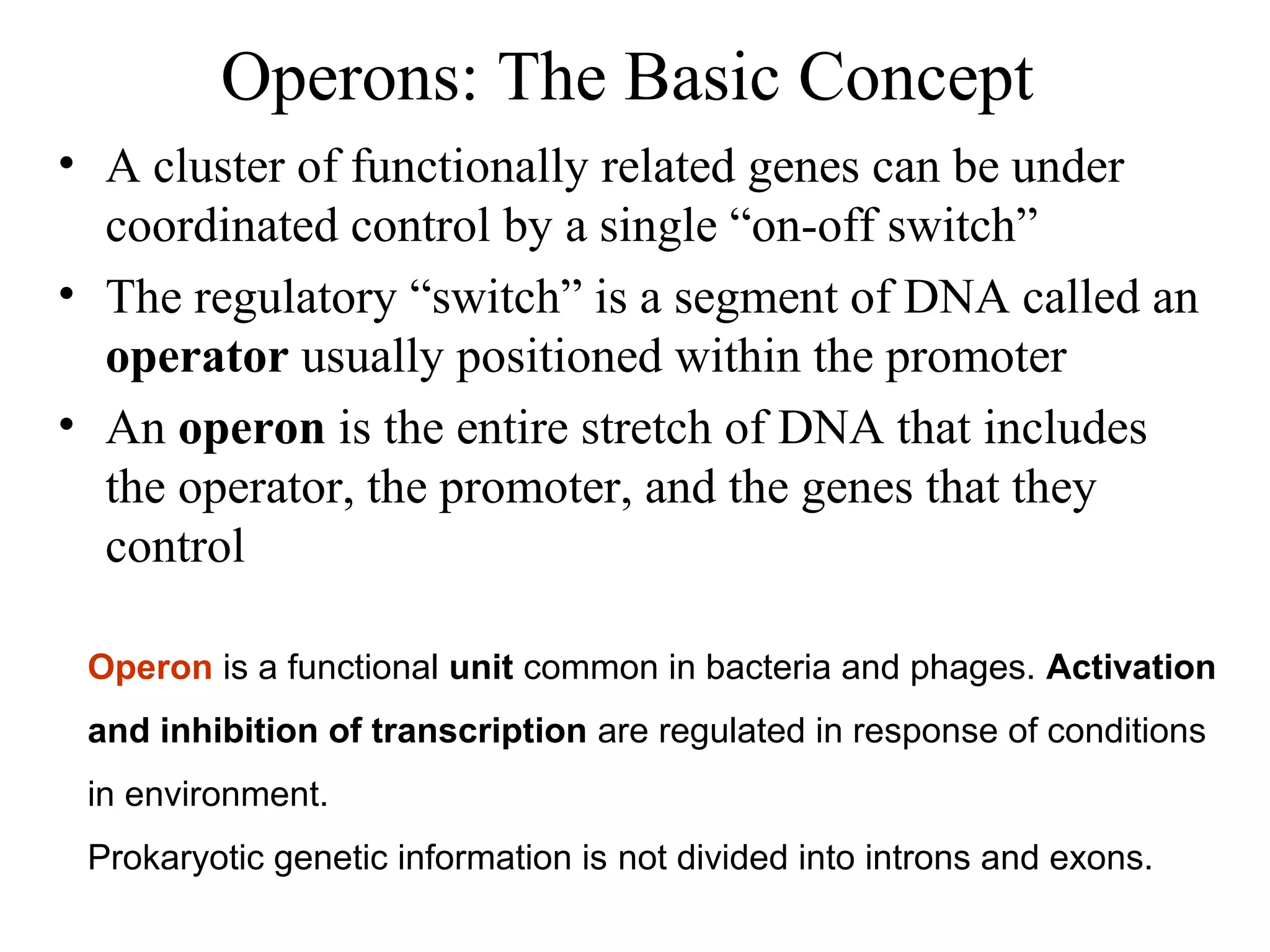 biochemistry Regulation of gene expression | PPT
