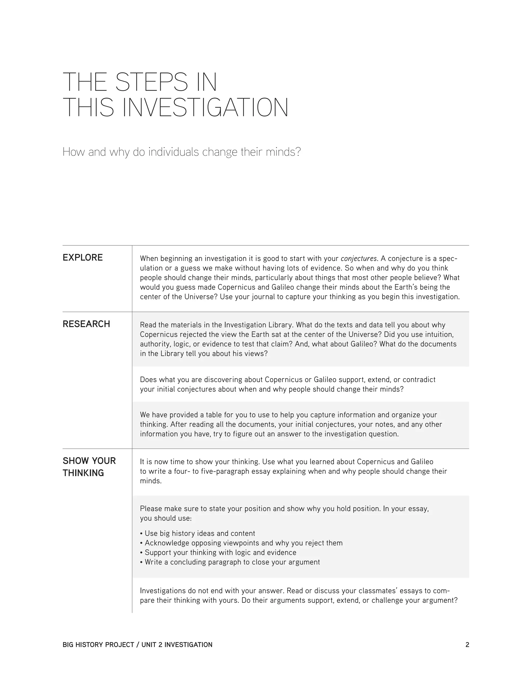 Investigation: How and Why Do Individuals Change Their Minds? | PDF