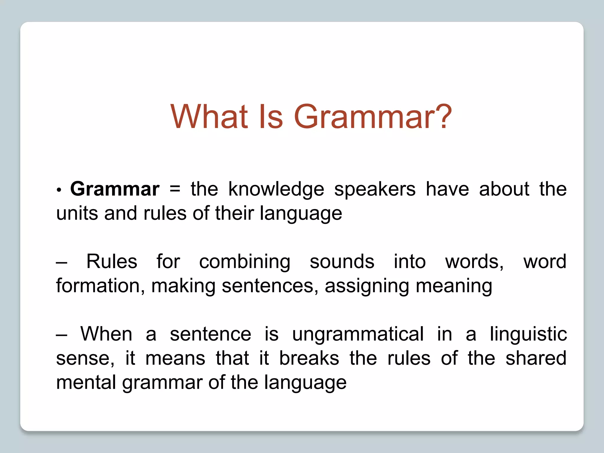 Grammar | PDF