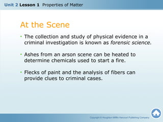 U2L1 - Properties of Matter | PPT