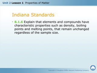 U2L1 - Properties of Matter | PPT