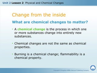 U2L2 - Physical and Chemical Changes | PPT