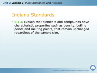 U2L3 - Pure Substances and Mixtures | PPT
