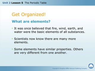 U2L5 - The Periodic Table | PPT