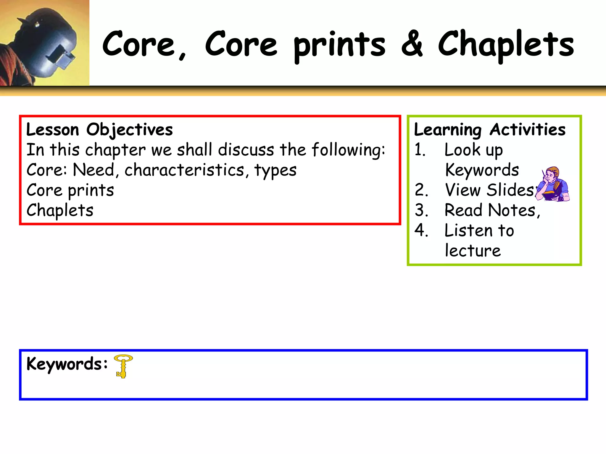U2 p3 core, core prints and chaplets | PDF