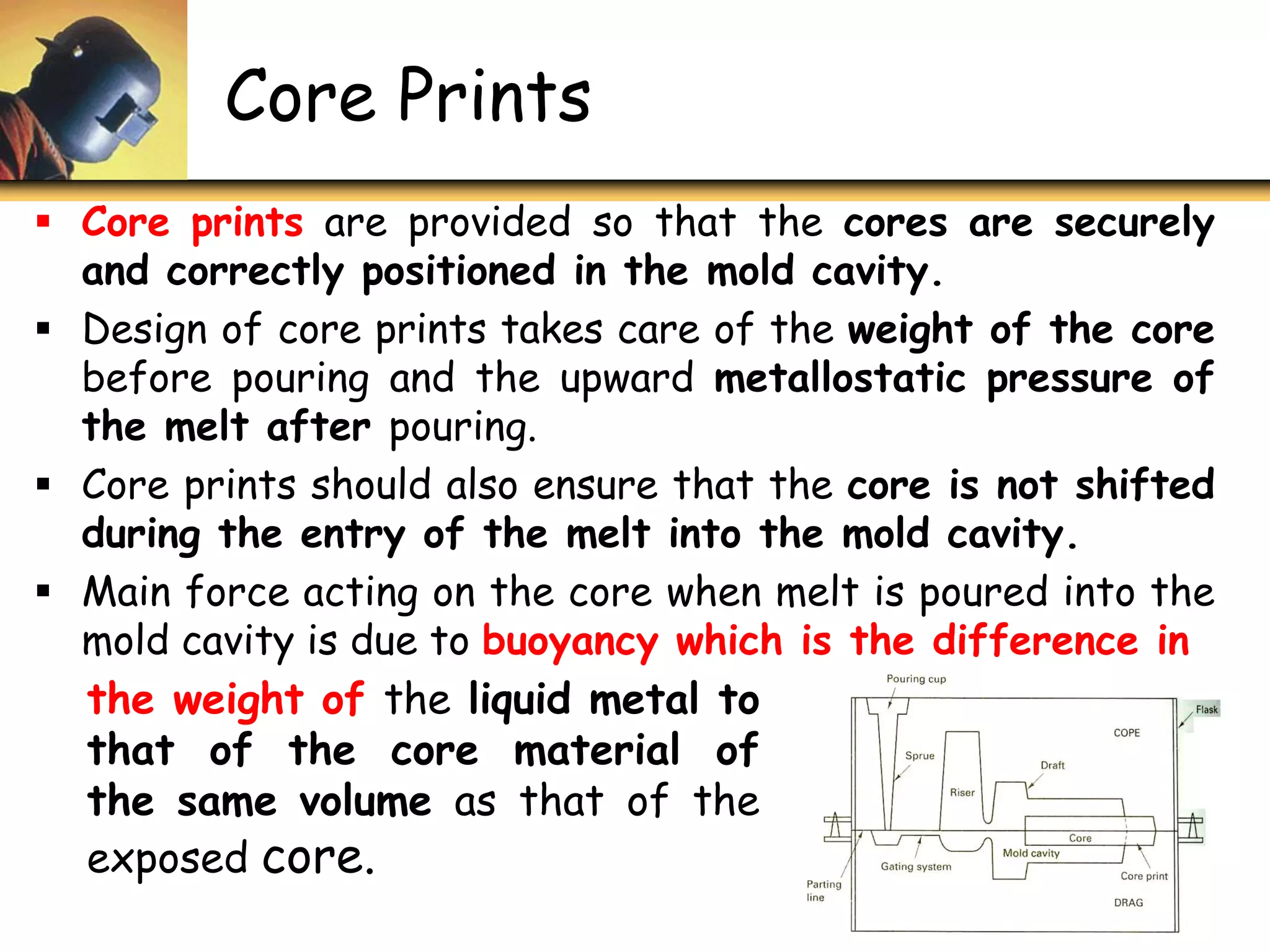 U2 p3 core, core prints and chaplets | PDF