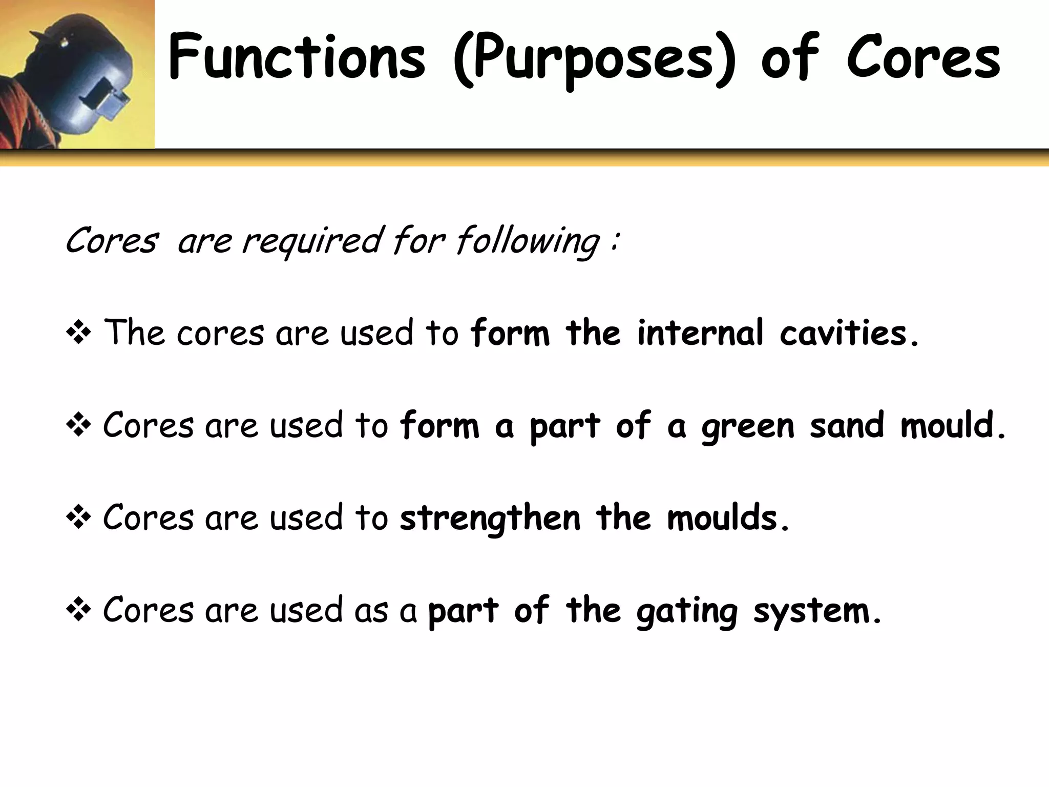U2 p3 core, core prints and chaplets | PDF | Geology | Science