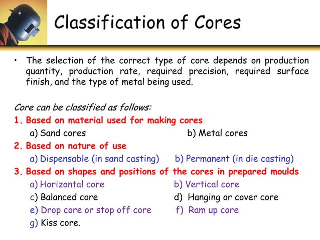 U2 p3 core, core prints and chaplets | PDF | Geology | Science