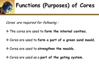 U2 p3 core, core prints and chaplets | PDF