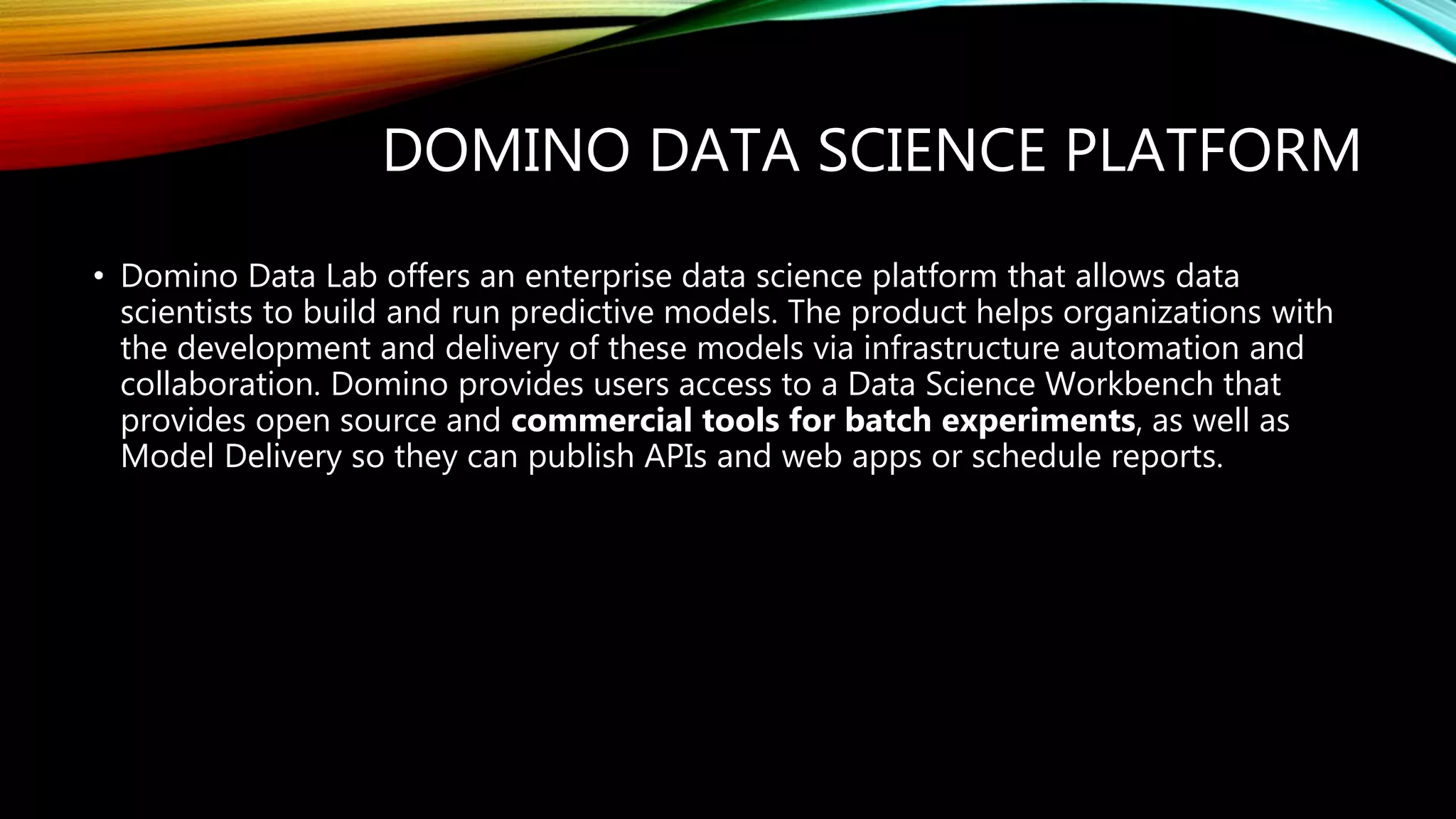 platform for Machine Learning | PPTX