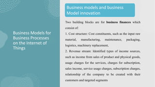 Business models for business processes on IoT | PPTX