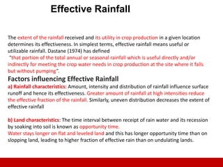 effective rain fall | PPTX