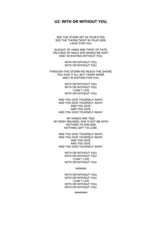 U2with or without_you | DOC
