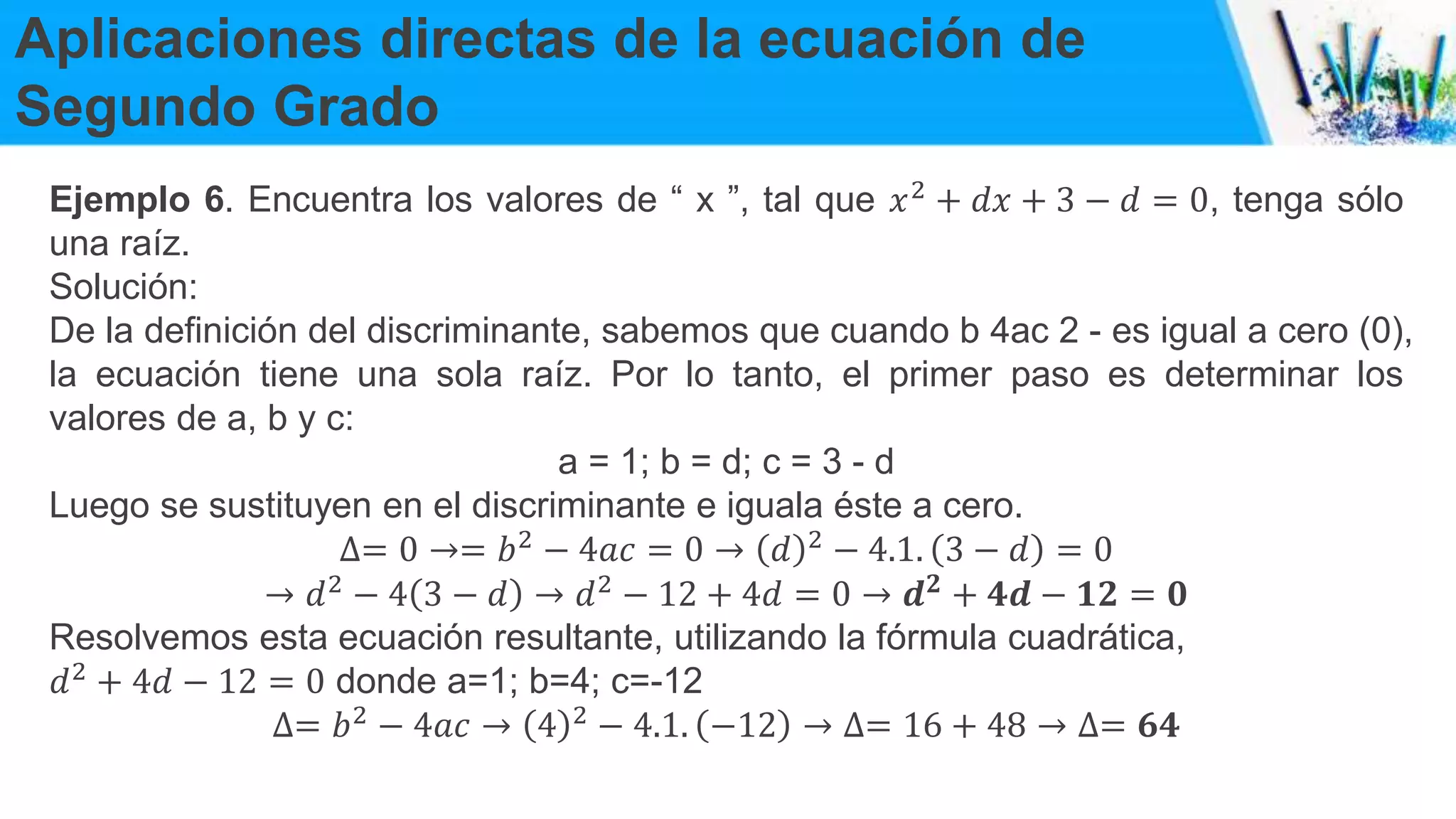 U3 09 ecuaciones de segundo grado | PDF