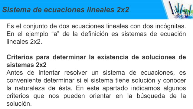 U3 10 sistemas de ecuaciones | PPT