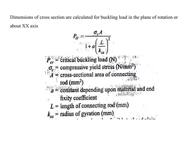 U3 design of connecting rod | PPTX | Physics | Science