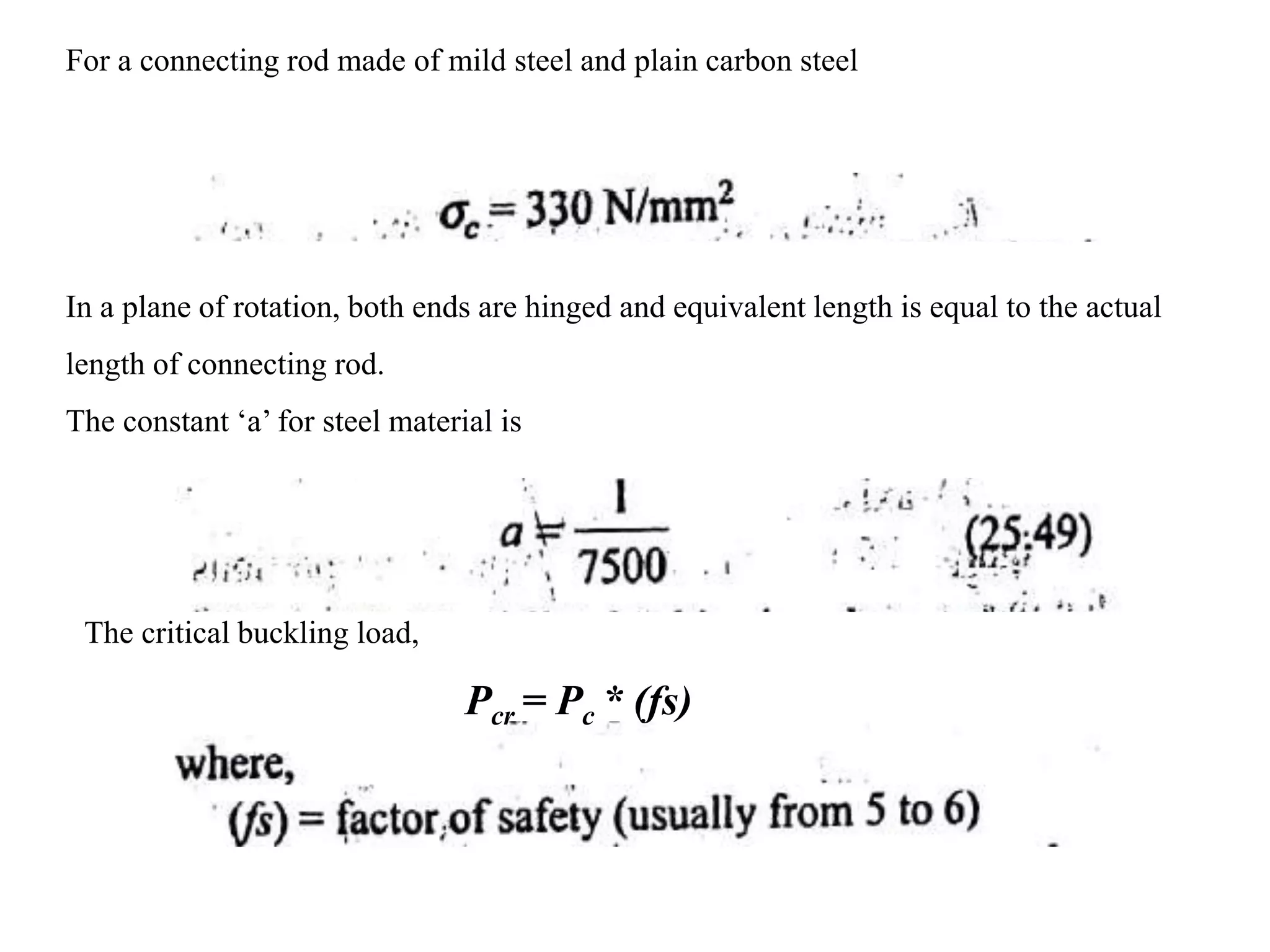 U3 design of connecting rod-(i section, big&small eng, bolt, whipping ...