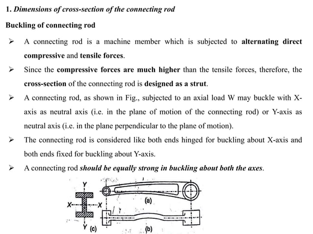 U3 design of connecting rod-(i section, big&small eng, bolt, whipping ...