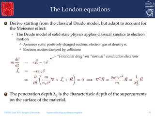 superconductivity notes for msc physics 3rd sem | PDF