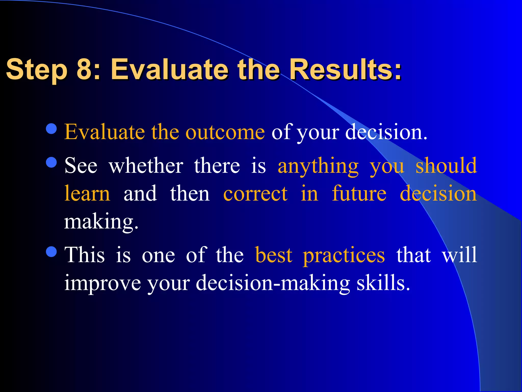 Decision Making: Decision Making Process, Stages in Decision Making ...