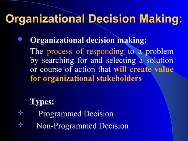 Decision Making: Decision Making Process, Stages in Decision Making ...
