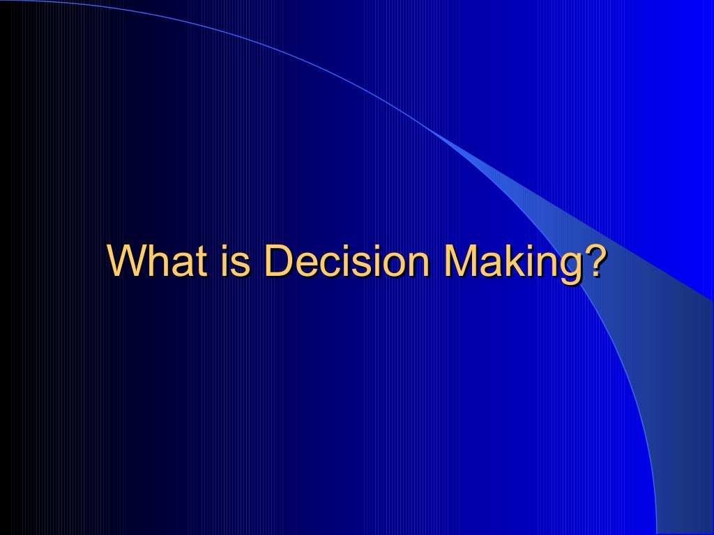 7 Stage Model Decision Making