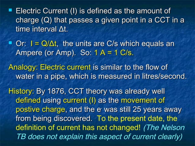 Grade 11, U3 L2-Electric Current | PPT