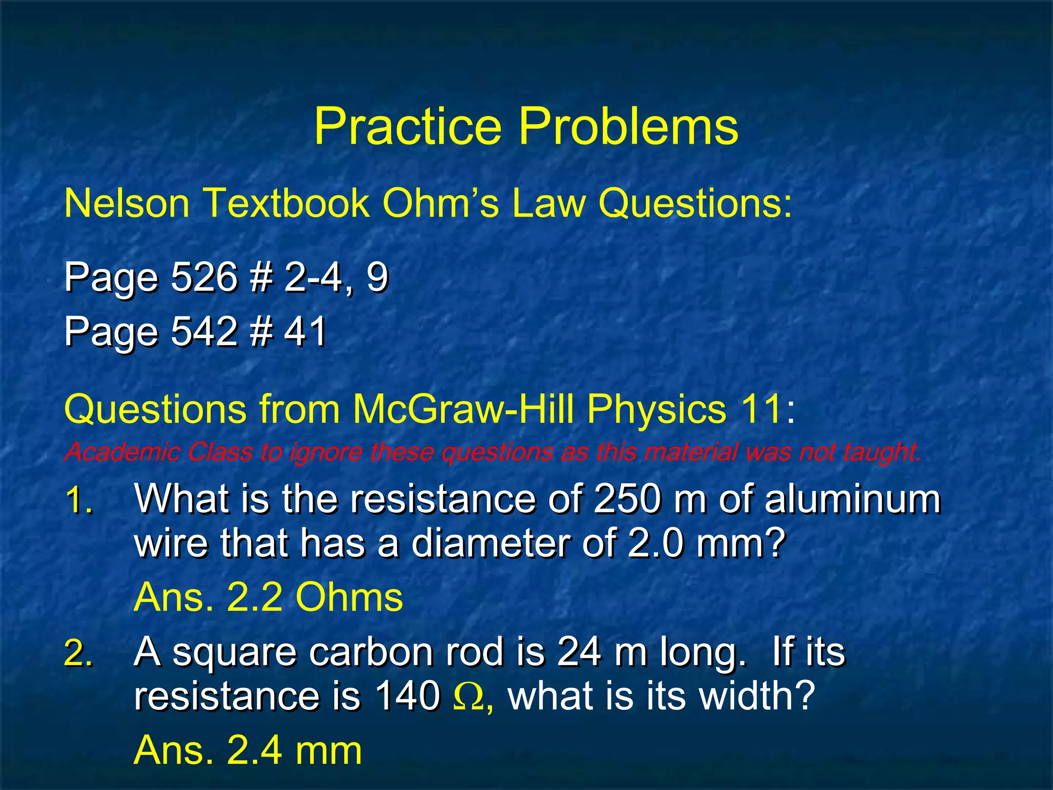 Grade 11, U3 L3-Resistance-in-conductors | PPT