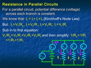Grade 11,U3 L4-resistance in Series and Parallel CCT's | PPT