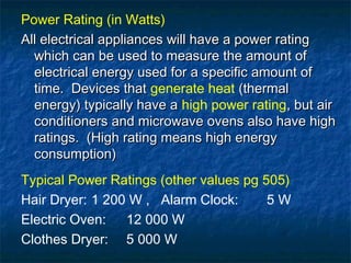 Grade 11, U3 L6-Power Rating | PPT