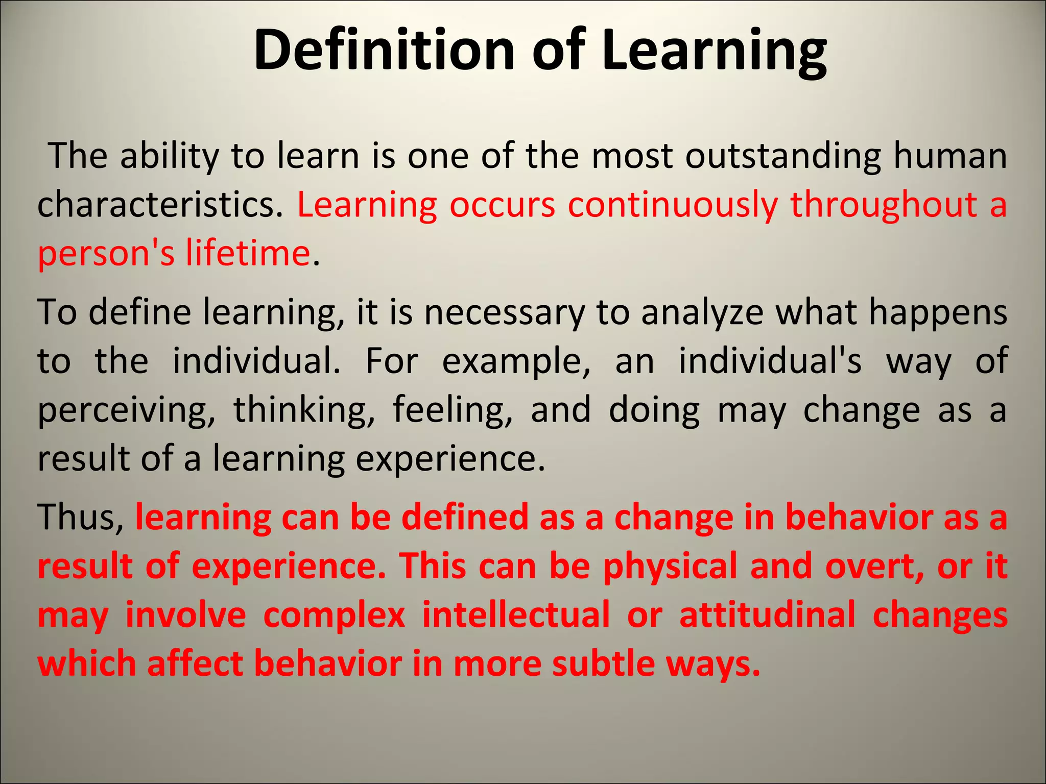 Learning Process, Training Climate, Development and Designing Training ...